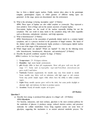 Mycology bio 361 final exams 2019 20 | DOCX