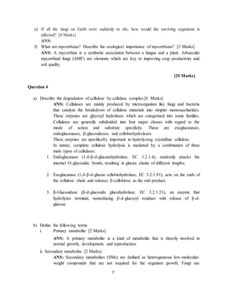 Mycology bio 361 final exams 2019 20 | DOCX