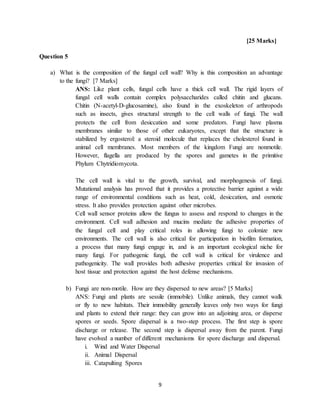 Mycology bio 361 final exams 2019 20 | DOCX