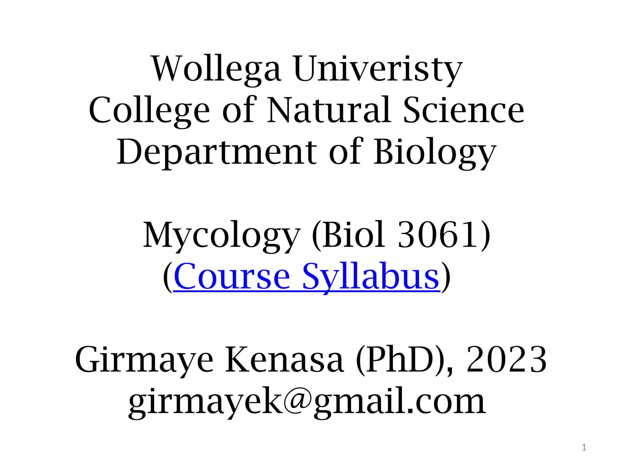 Mycology BSc (study about fungus) .pptx
