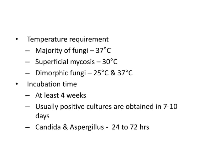 Mycology ppt ii laboratoy techniques for isolation and identification of fungi | PDF