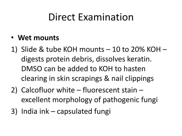 Mycology ppt ii laboratoy techniques for isolation and identification of fungi | PDF