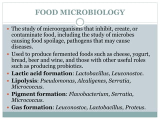Microbiology in various Industries | PPTX