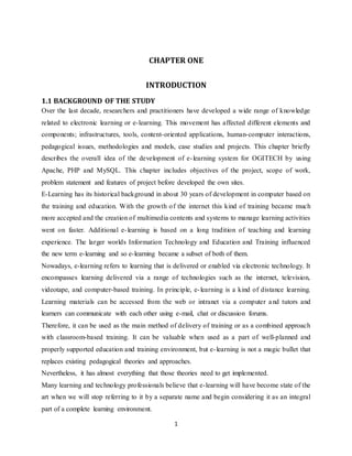 E-Learning Project Write Up Case Study Ogun State Institute Of ...