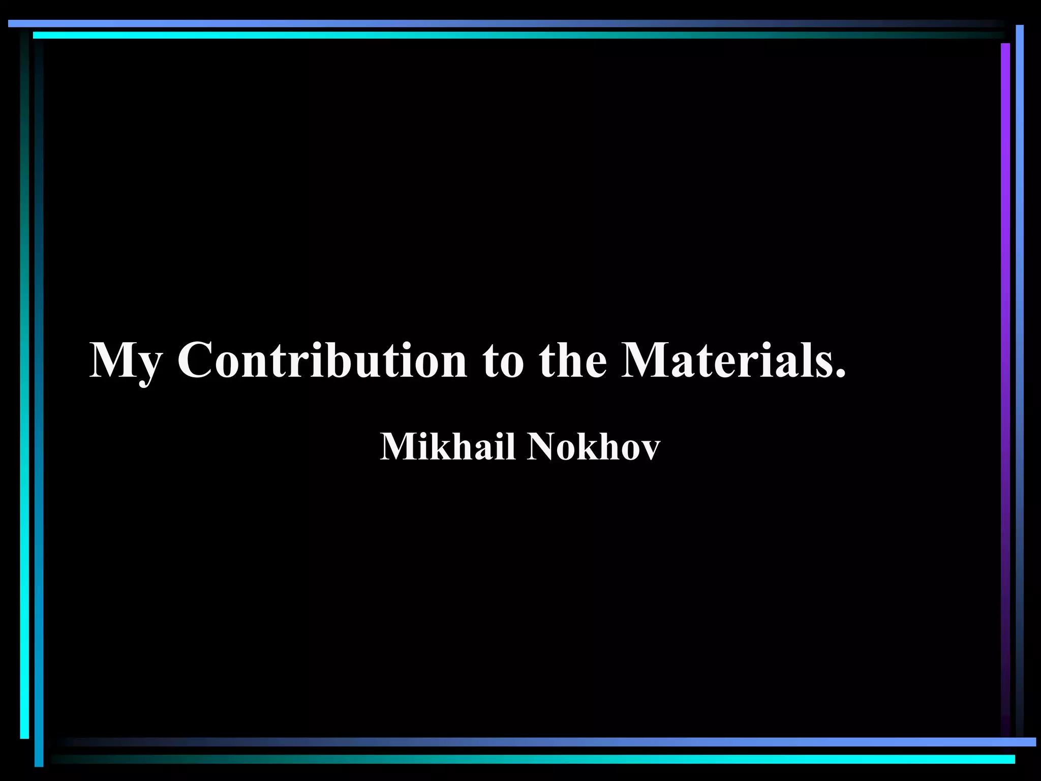 My Contribution | PPTX