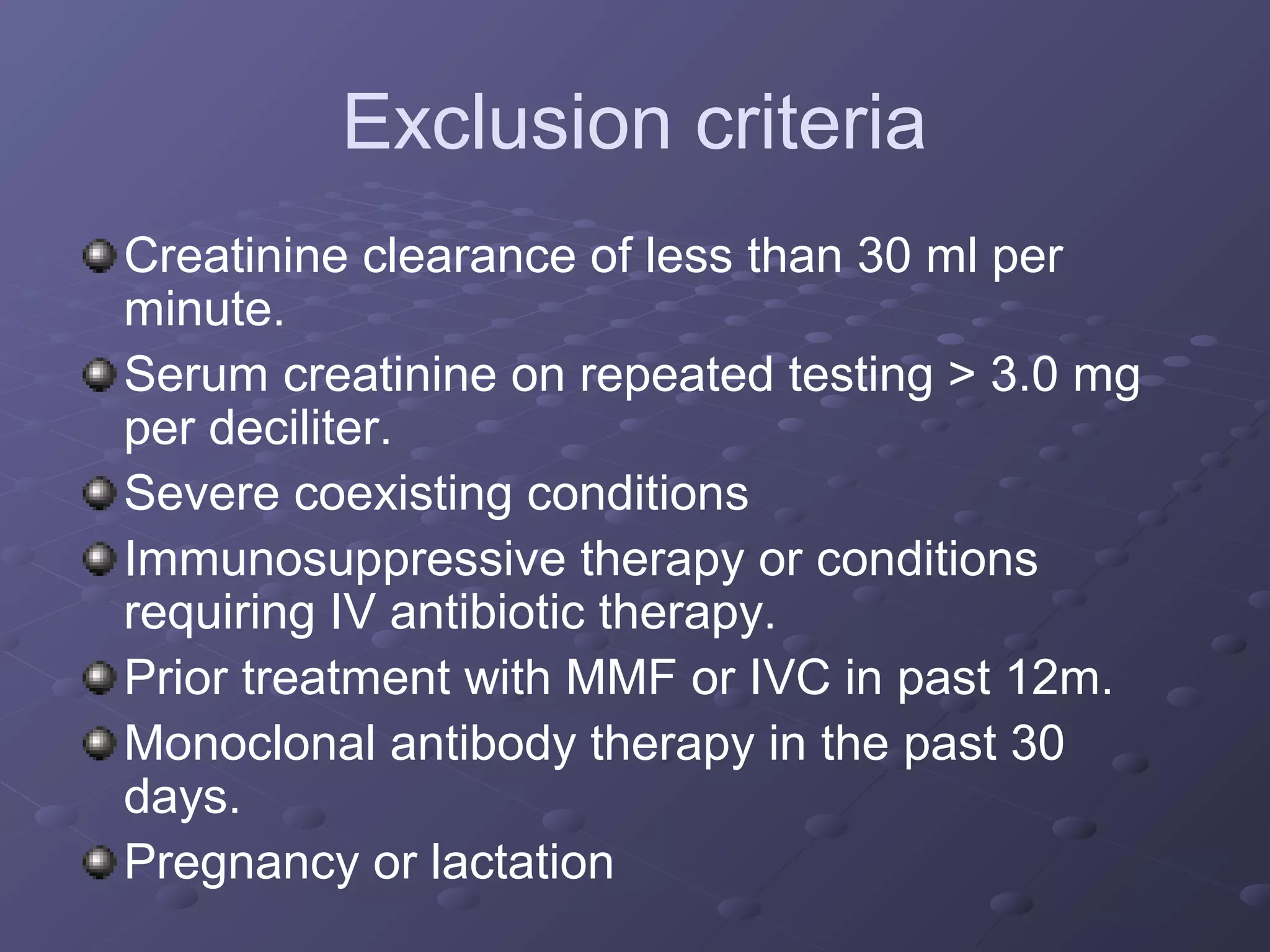 Mycophenolate mofetil or intravenous cyclophosphamide | PPT