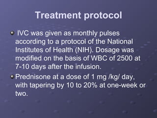 Mycophenolate mofetil or intravenous cyclophosphamide | PPT