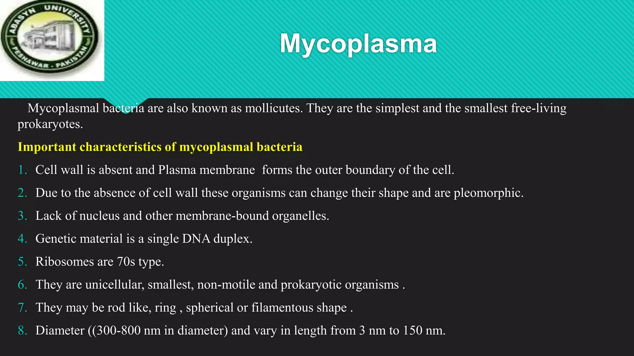 Mycoplasma | PPTX
