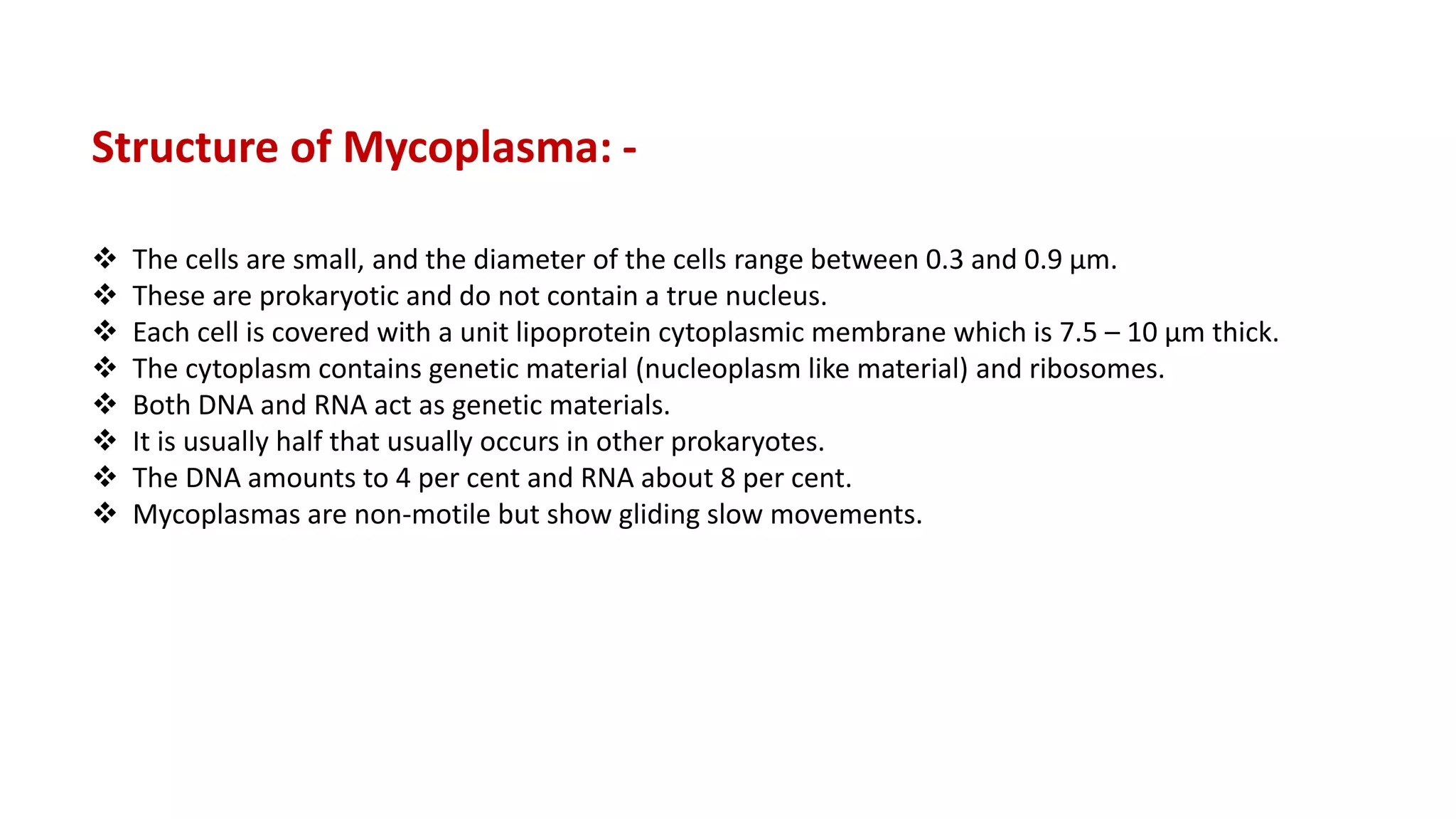 Mycoplasma General Account | PPTX