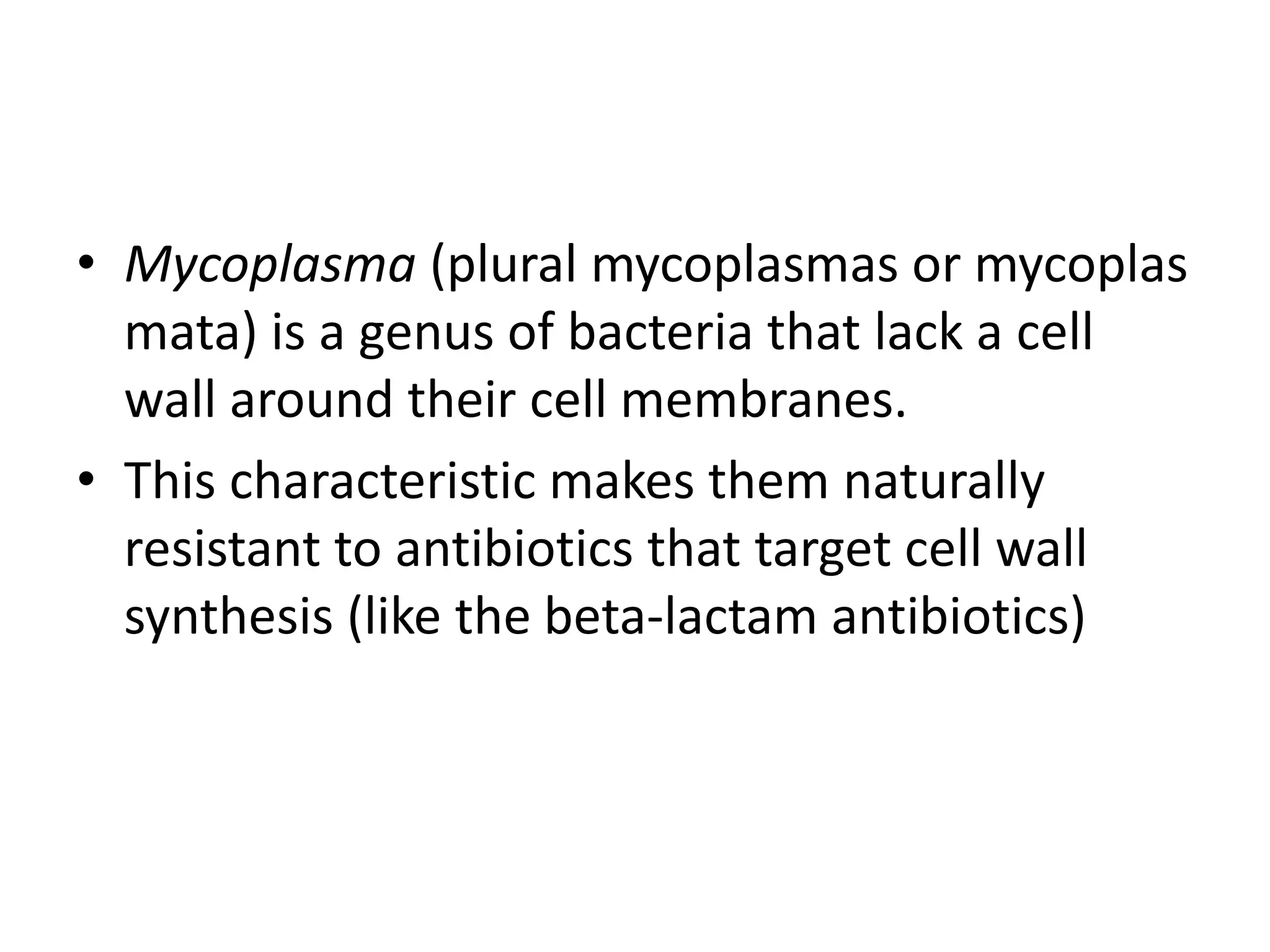 MYCOPLASMA PNEUMONIA INFECTION IN HUMANS | PPTX