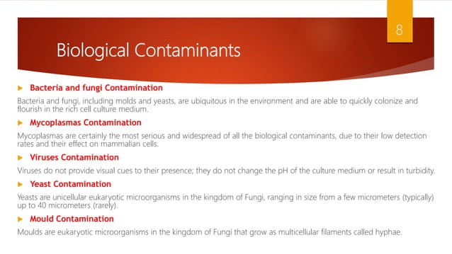 Mycoplasma contamination of cell cultures | PPT