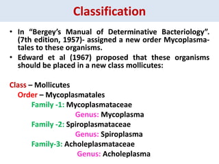 Mycoplasma like organisms | PPTX