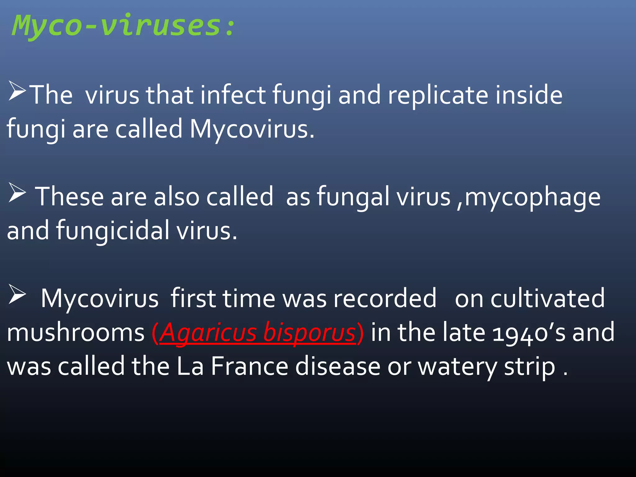 mycoviruses and pathogensis | PPT