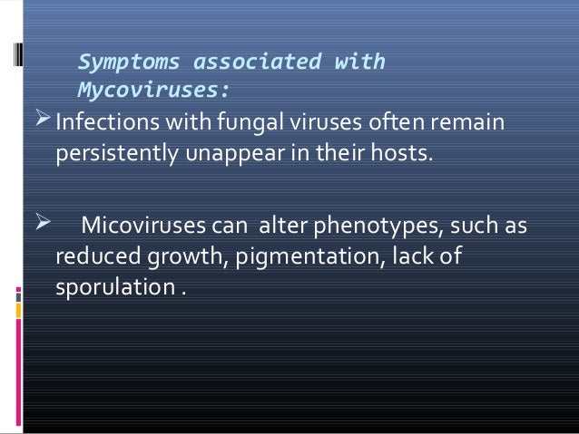 mycoviruses and pathogensis