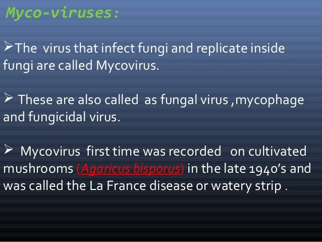 mycoviruses and pathogensis