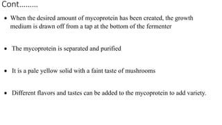 MYCOPROTEINS | PPTX | Chemistry | Science