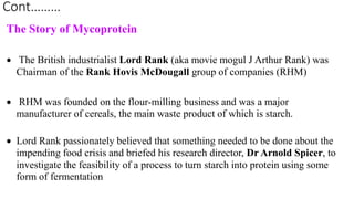 MYCOPROTEINS | PPTX | Chemistry | Science