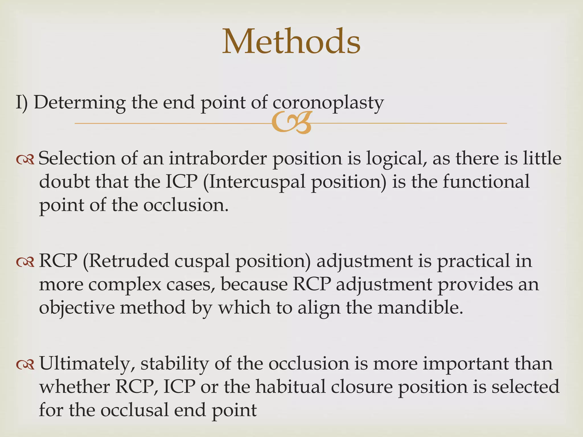 My coronoplasty | PPTX