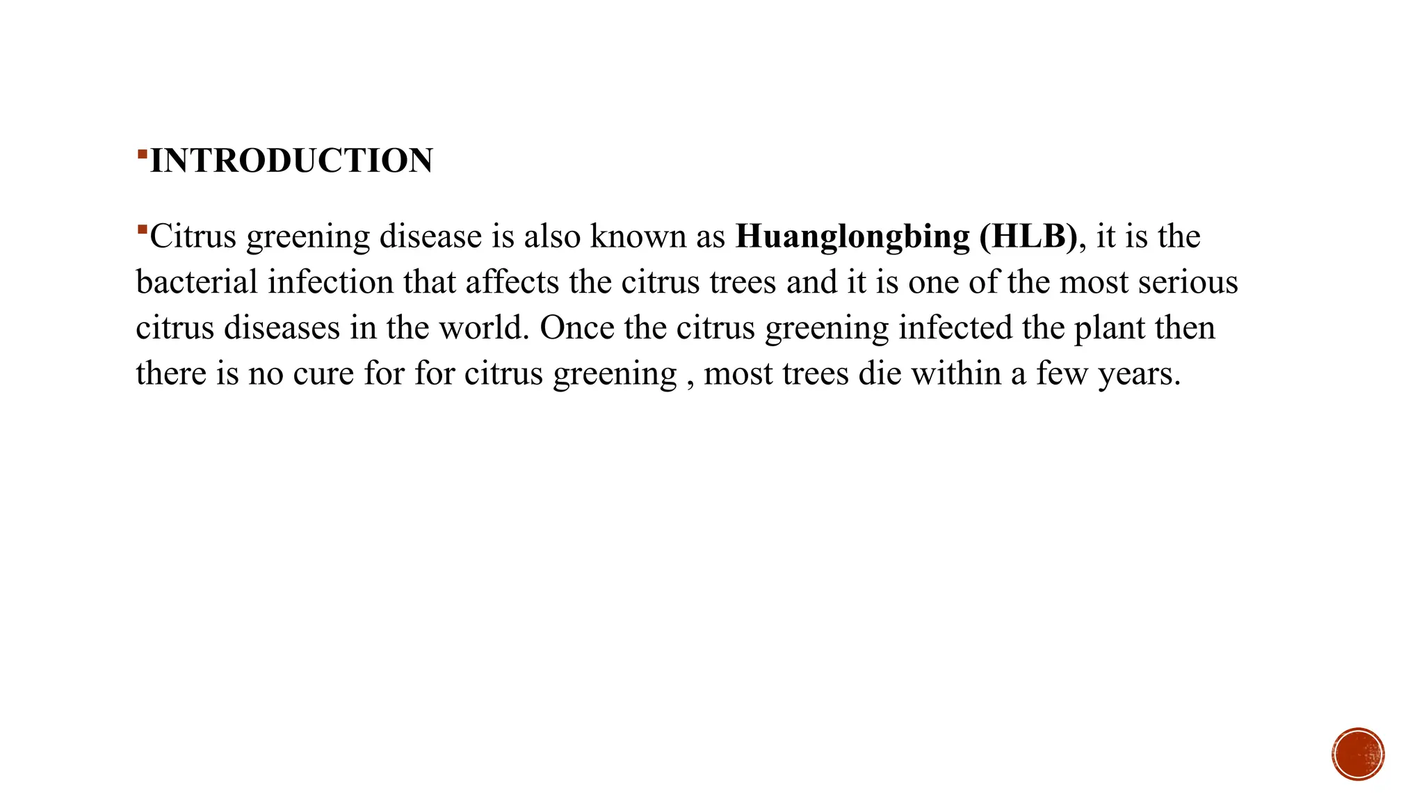 Transmission of citrus greening diseases | PPTX