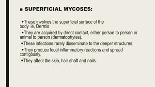 Mycosis-fungal diseases and basic information | PPT