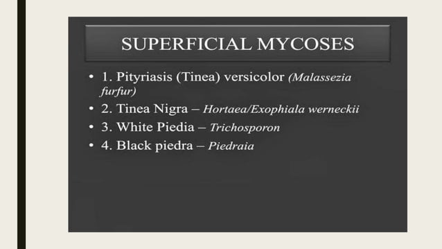 Mycosis-fungal diseases and basic information | PPT