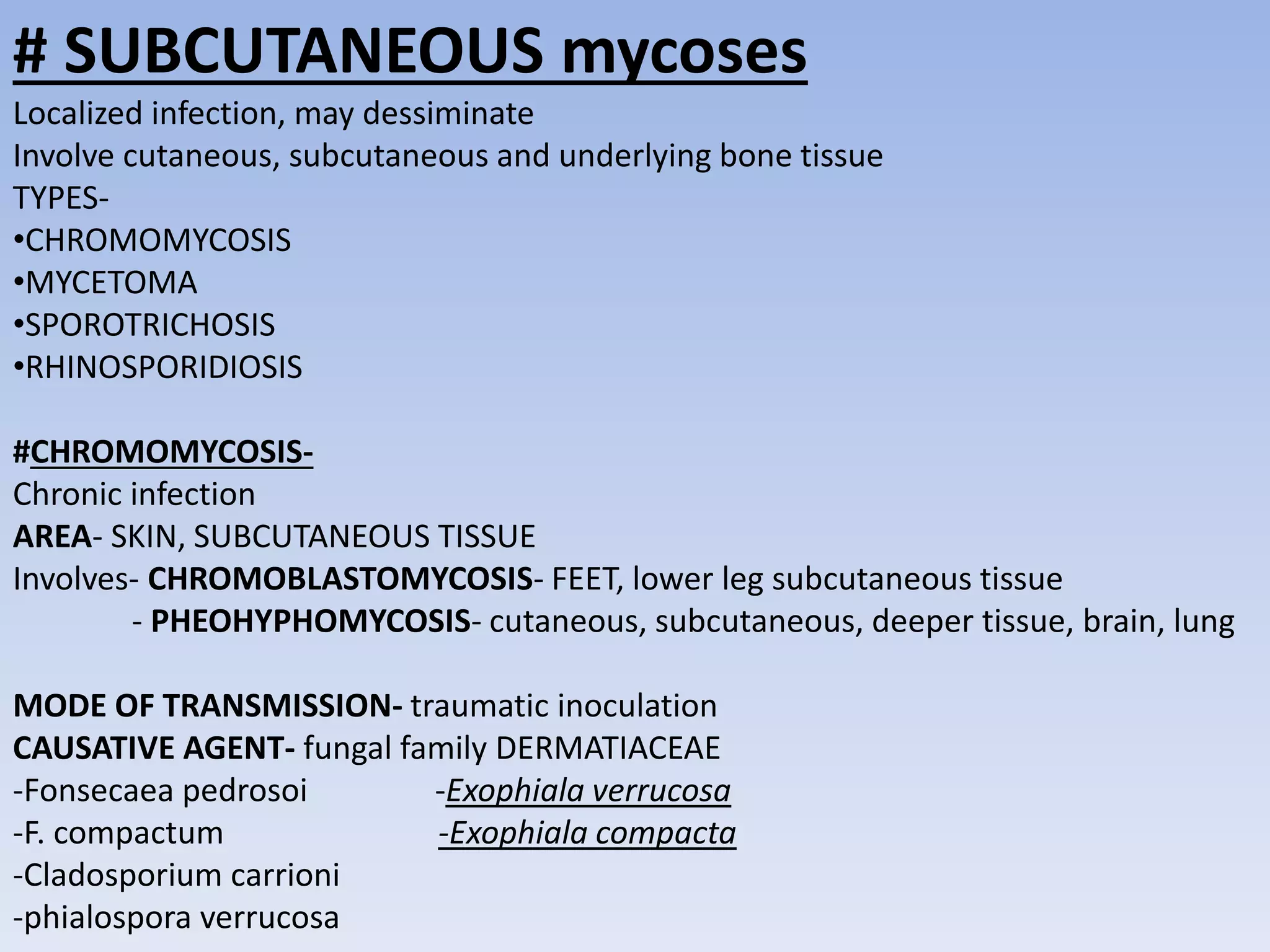 Mycotic(fungal) Infections | PPTX