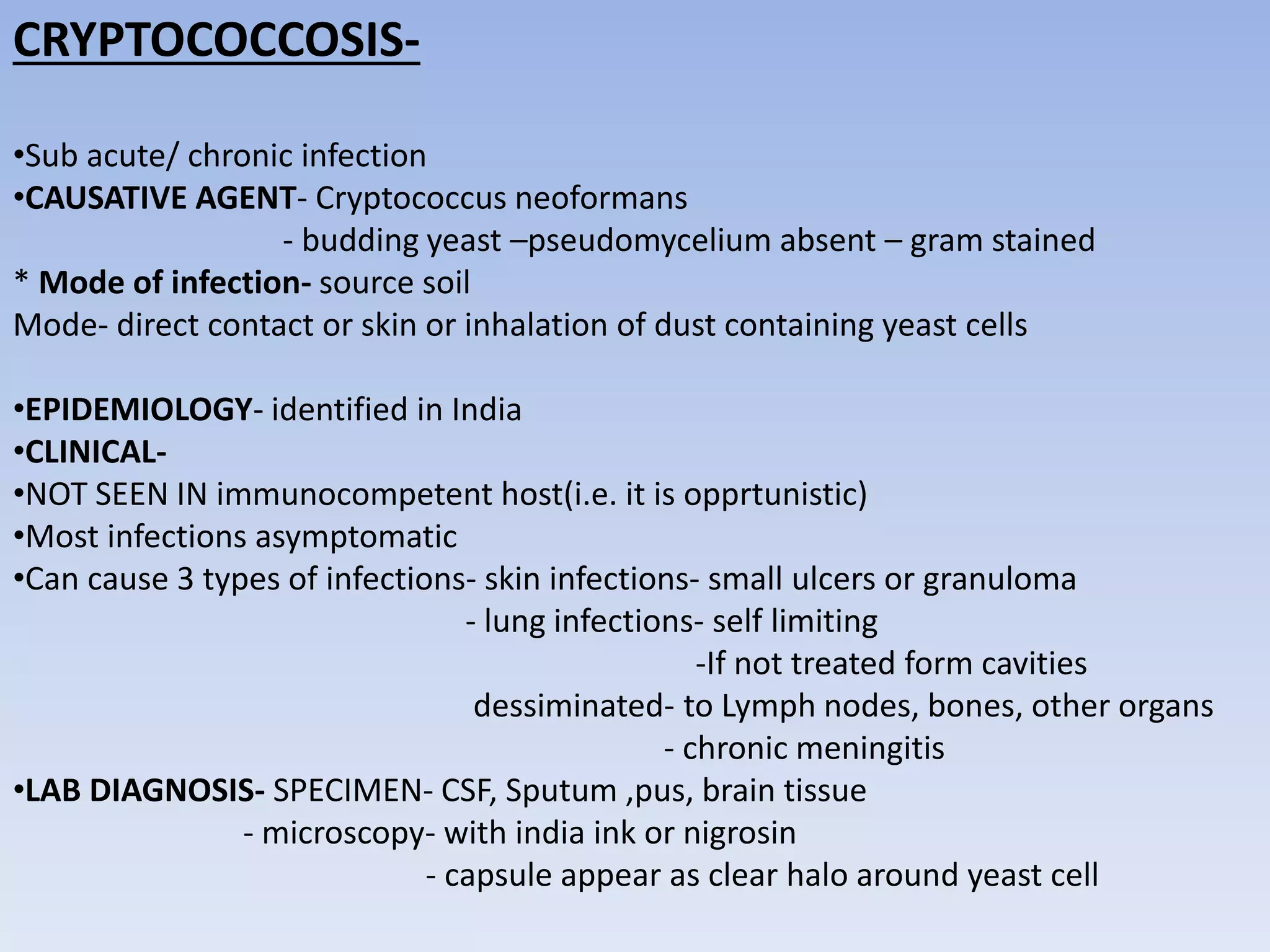 Mycotic(fungal) Infections | PPTX