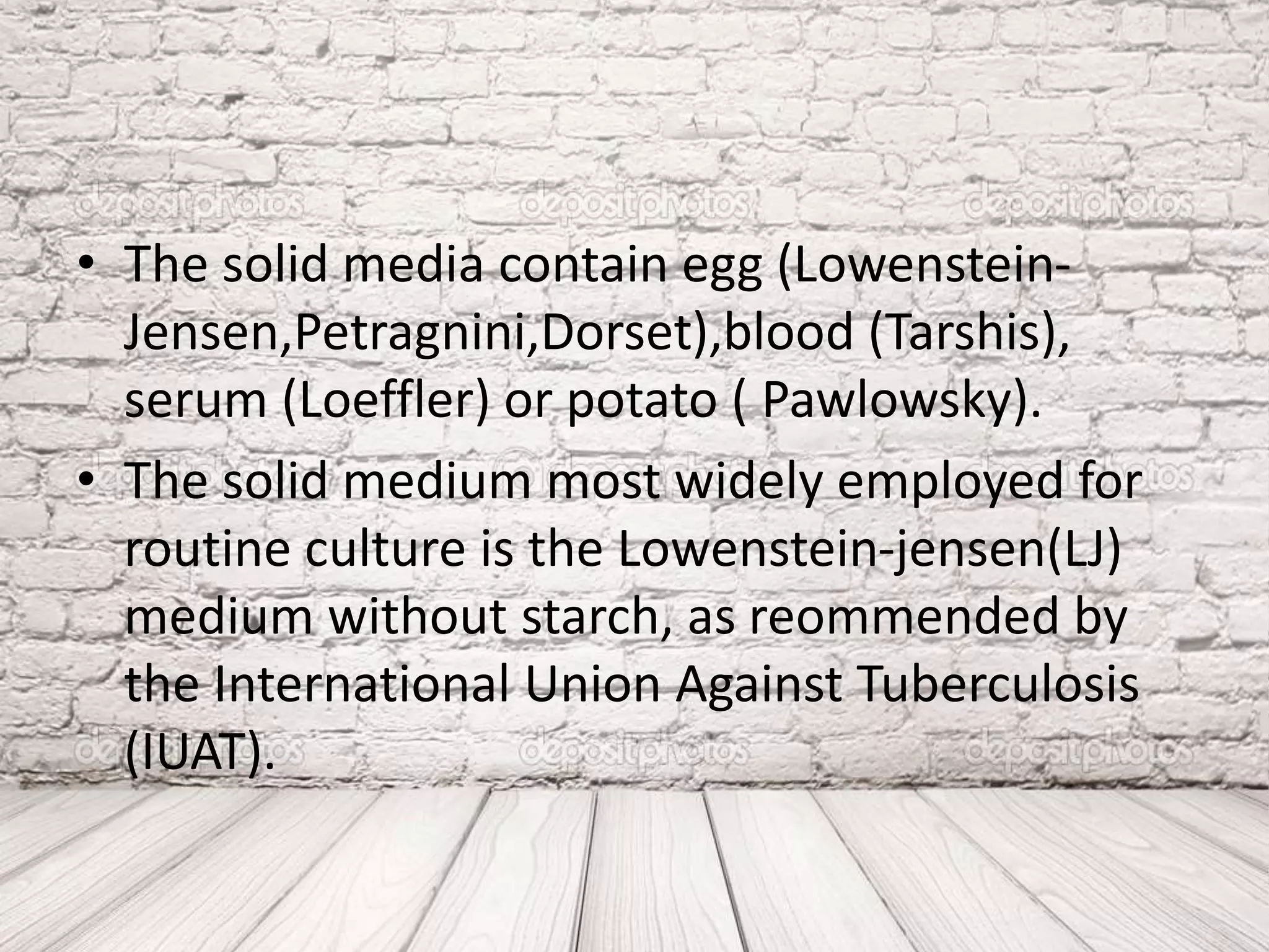 Mycobacterium tuberculosis | PPTX