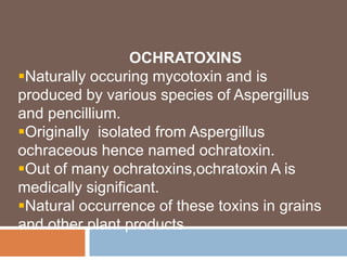 Mycotoxicoses | PPTX