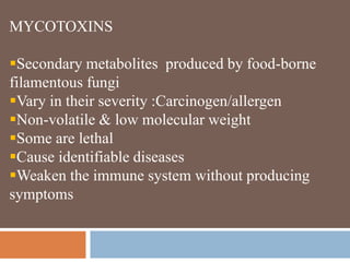 Mycotoxicoses | PPTX