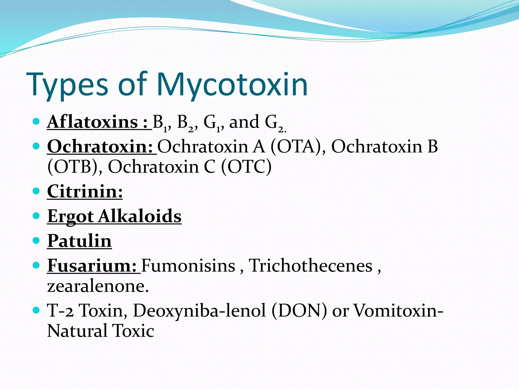 Mycotoxin | PPTX