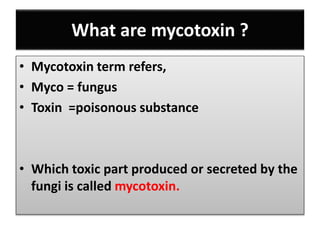 Mycotoxin | PPT