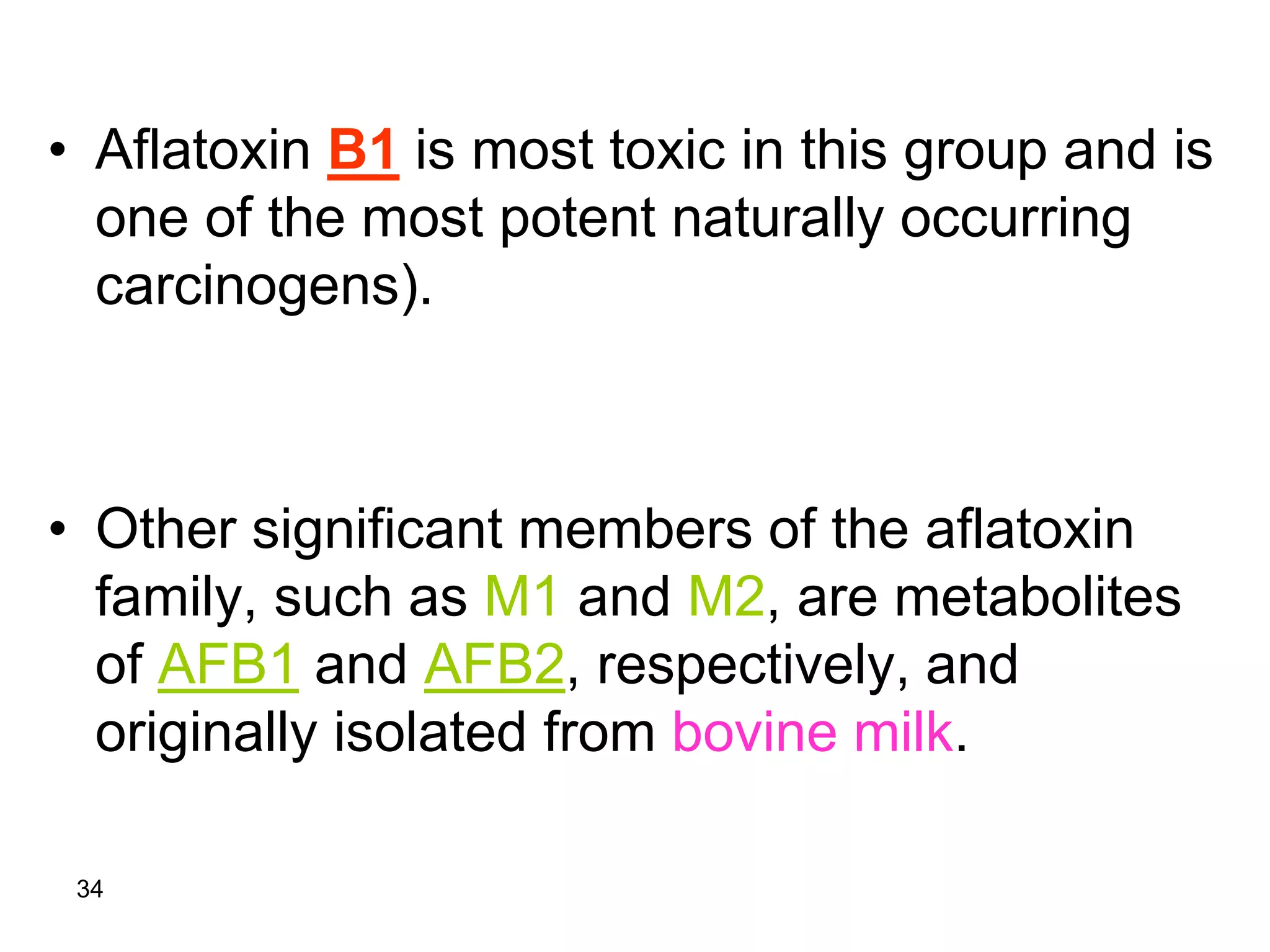 Mycotoxin, aflatoxin, | PPT