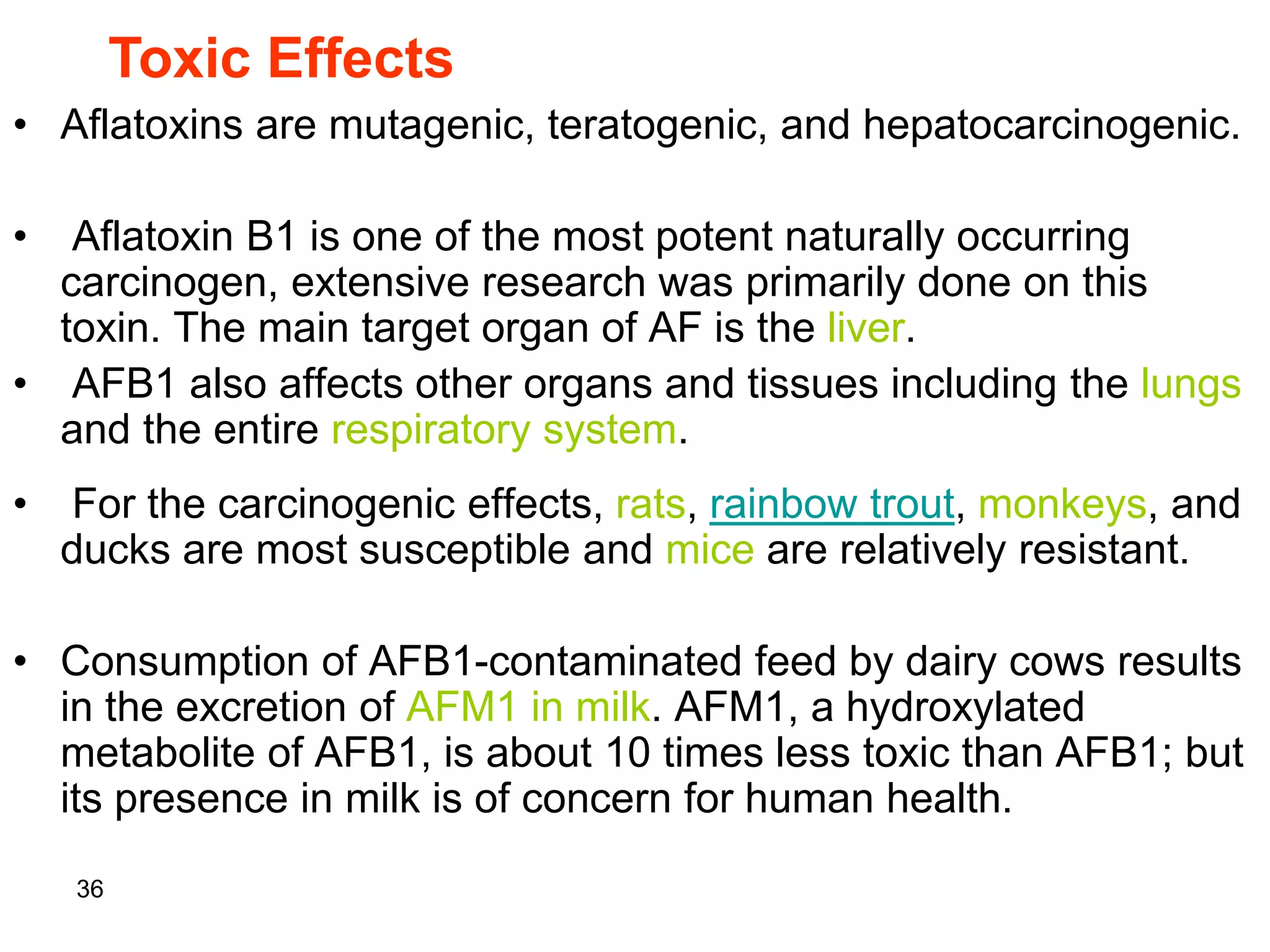 Mycotoxin, aflatoxin, | PPT