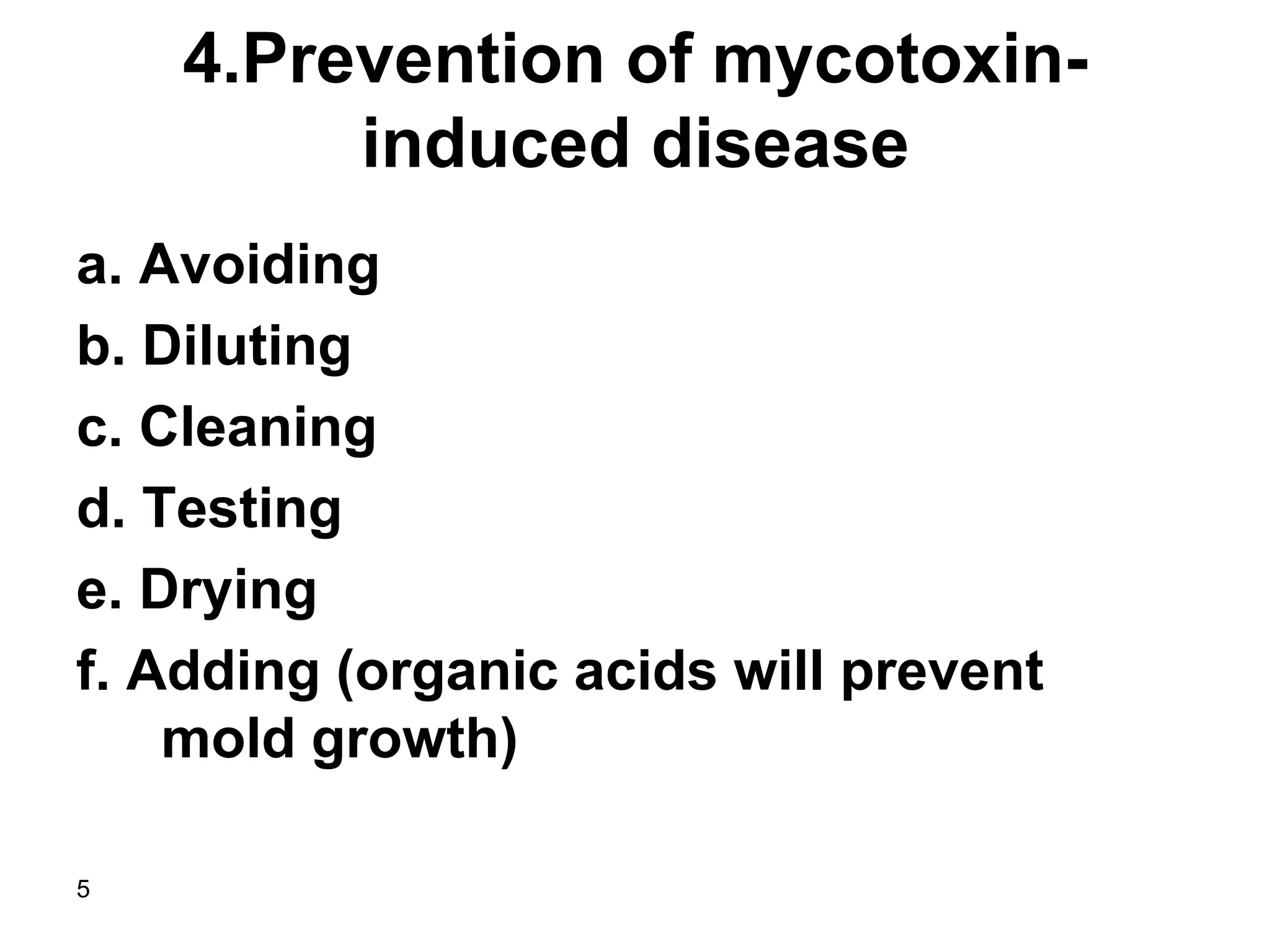 Mycotoxin, aflatoxin, | PPT | Medical Health