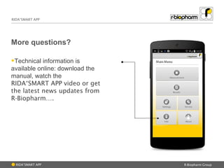 Mycotoxin Analysis in your hand – RIDA®SMART APP | PPT