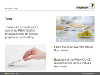 Mycotoxin Analysis in your hand – RIDA®SMART APP | PPT