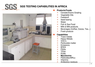Mycotoxin monitoring program SGS | PDF