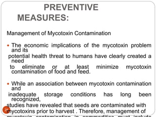 Mycotoxin presentation | PPTX