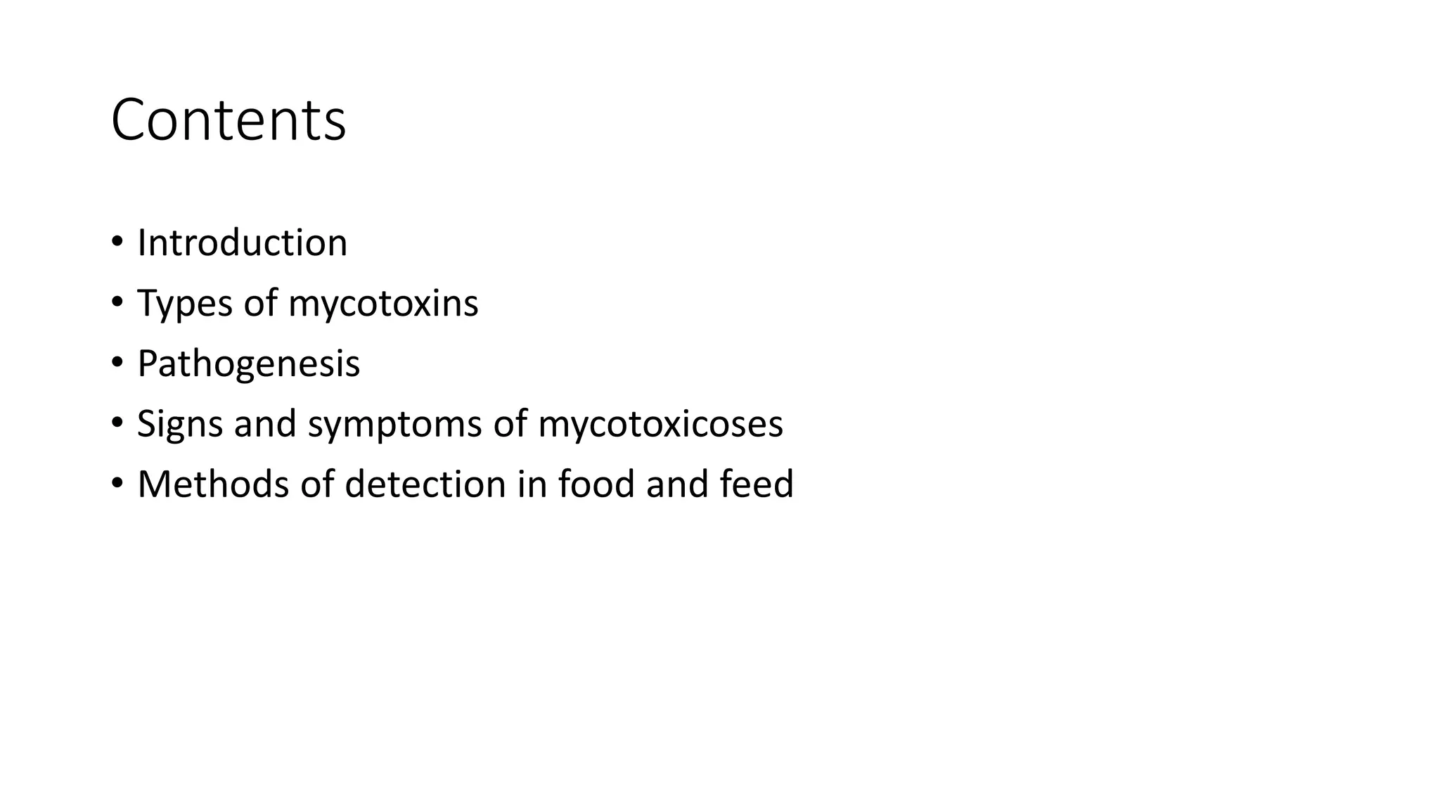 Mycotoxins | PPTX