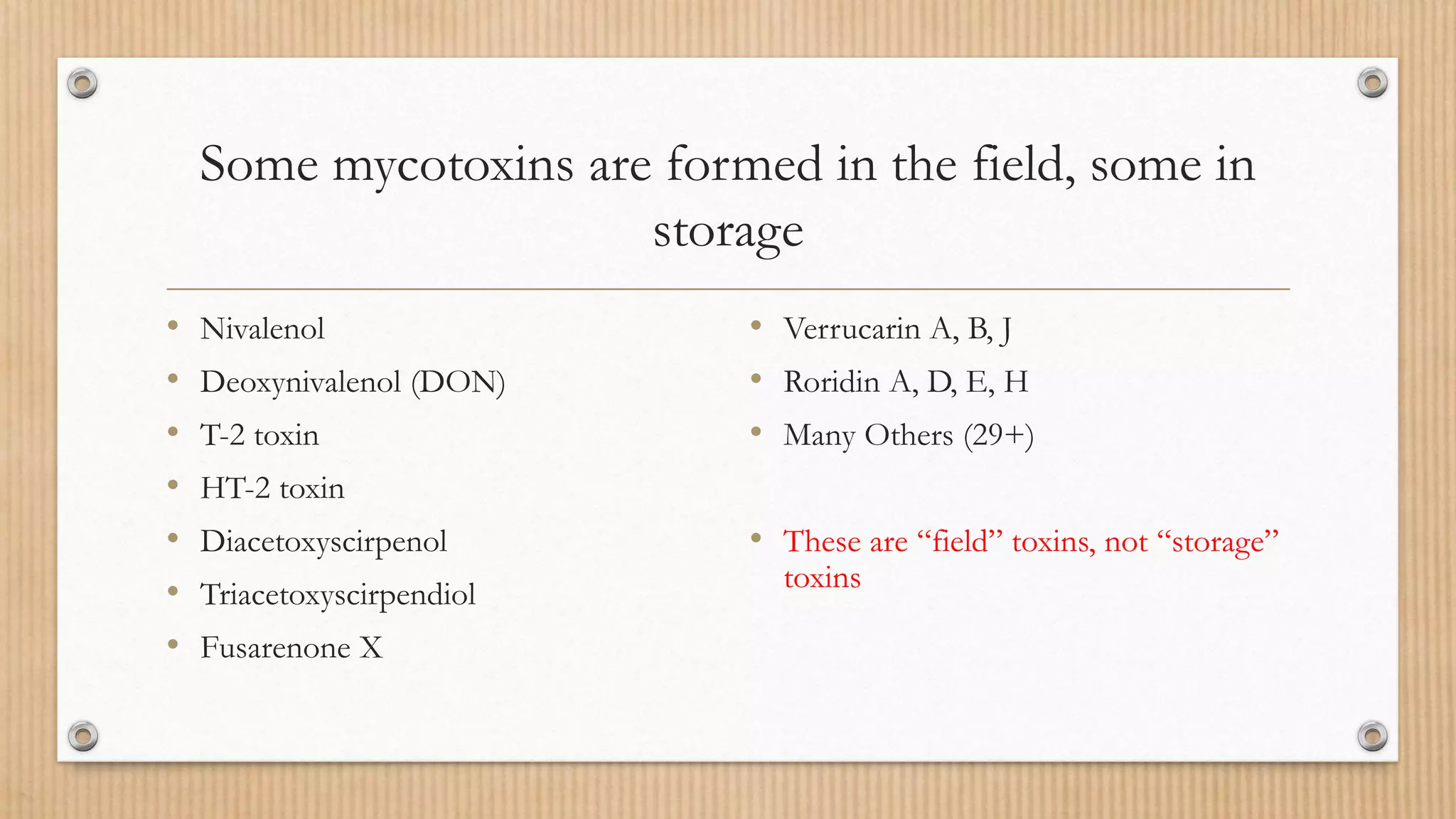 Mycotoxins | PDF