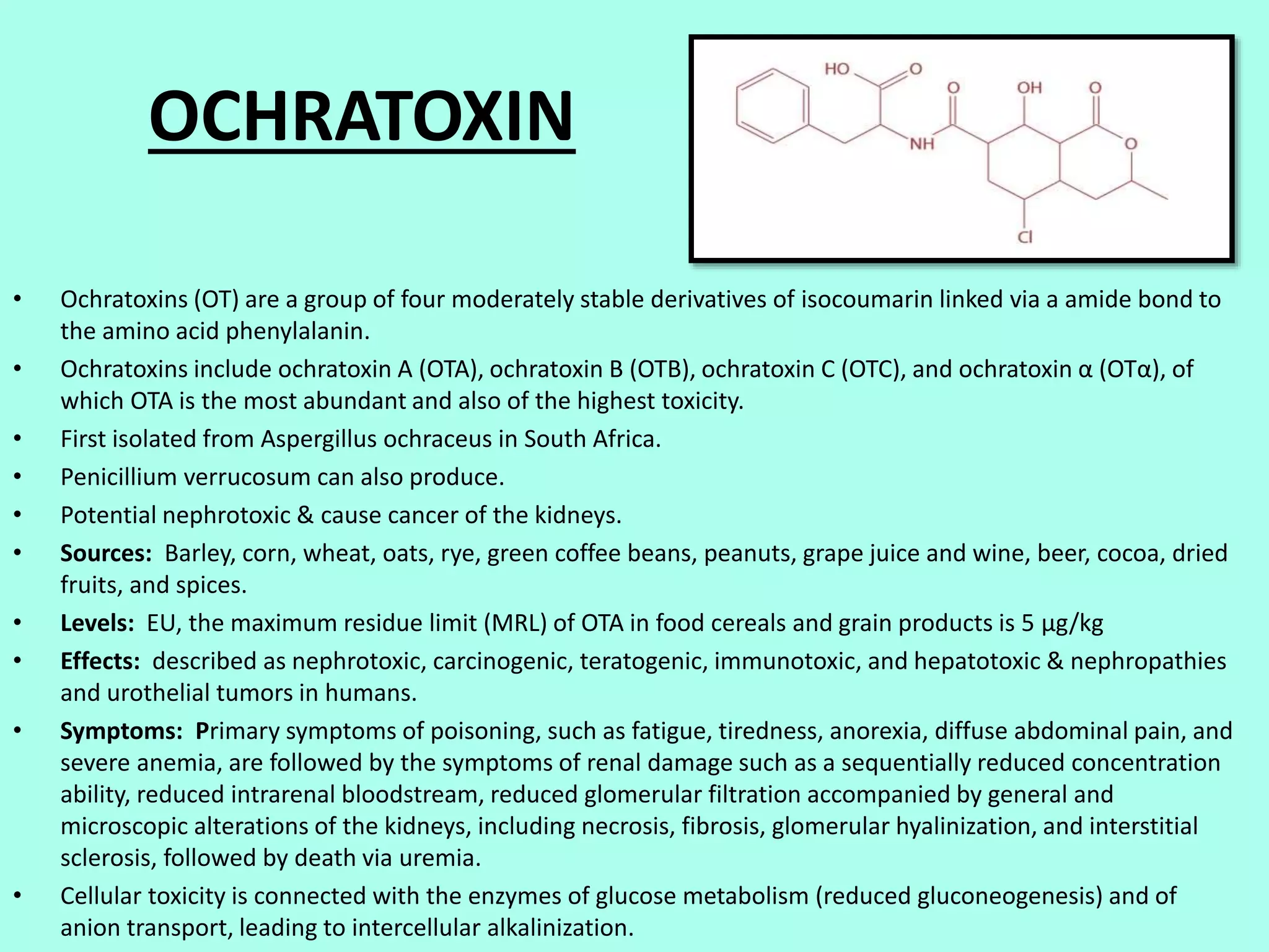 Mycotoxins Presentation | PPTX