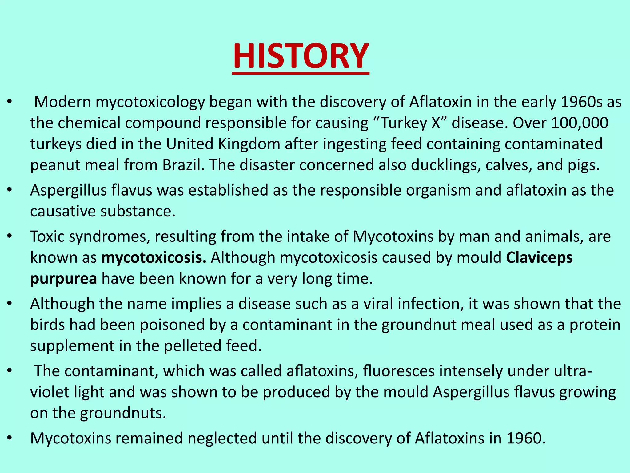 Mycotoxins Presentation | PPTX