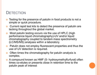 Mycotoxins (aflatoxin,Patulin | PPTX