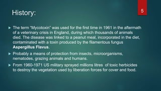 Mycotoxins types and characterization | PPTX