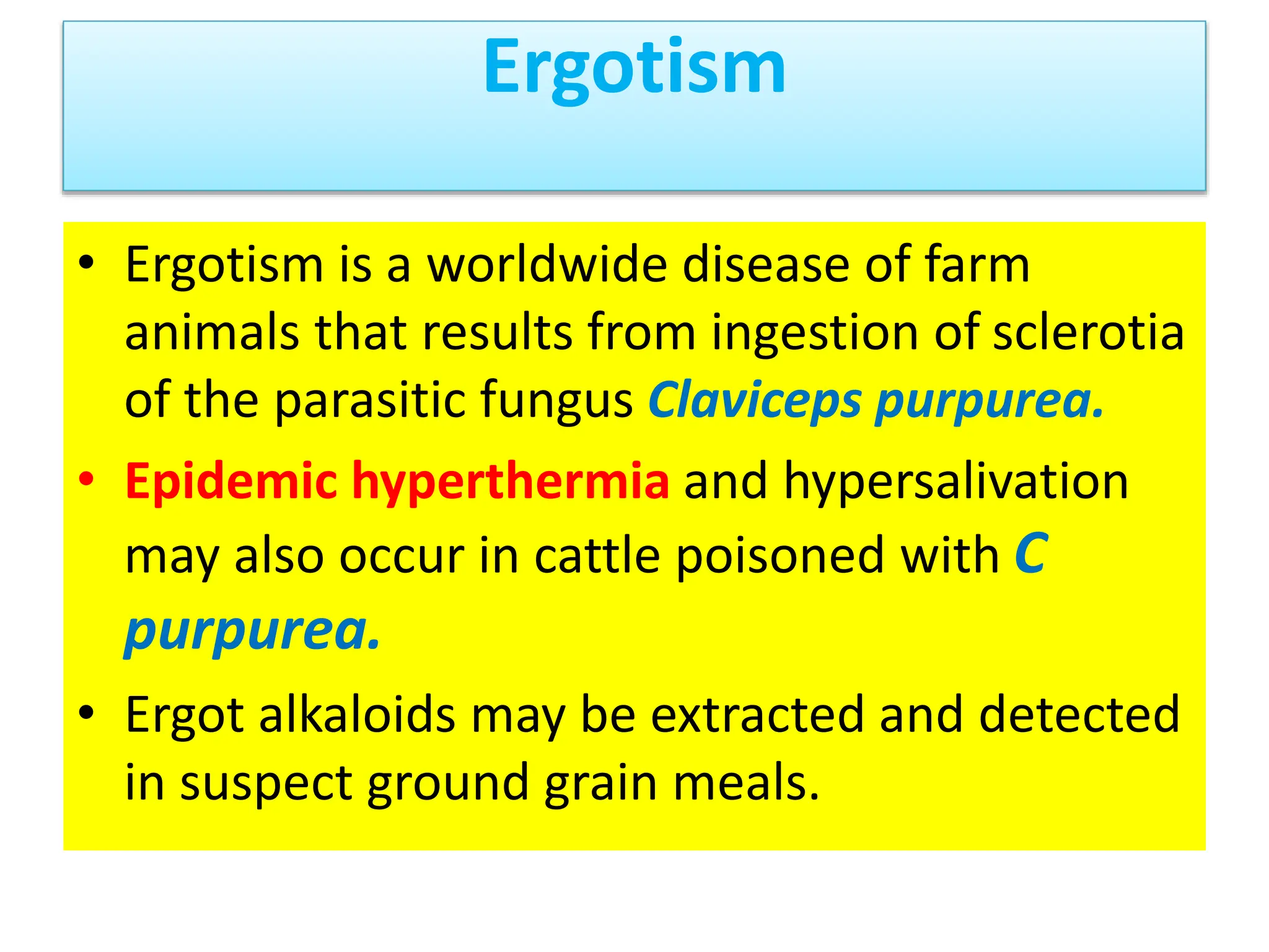 Toxins of fungal origin( Mycotoxins) effecting livestock and poultry ...