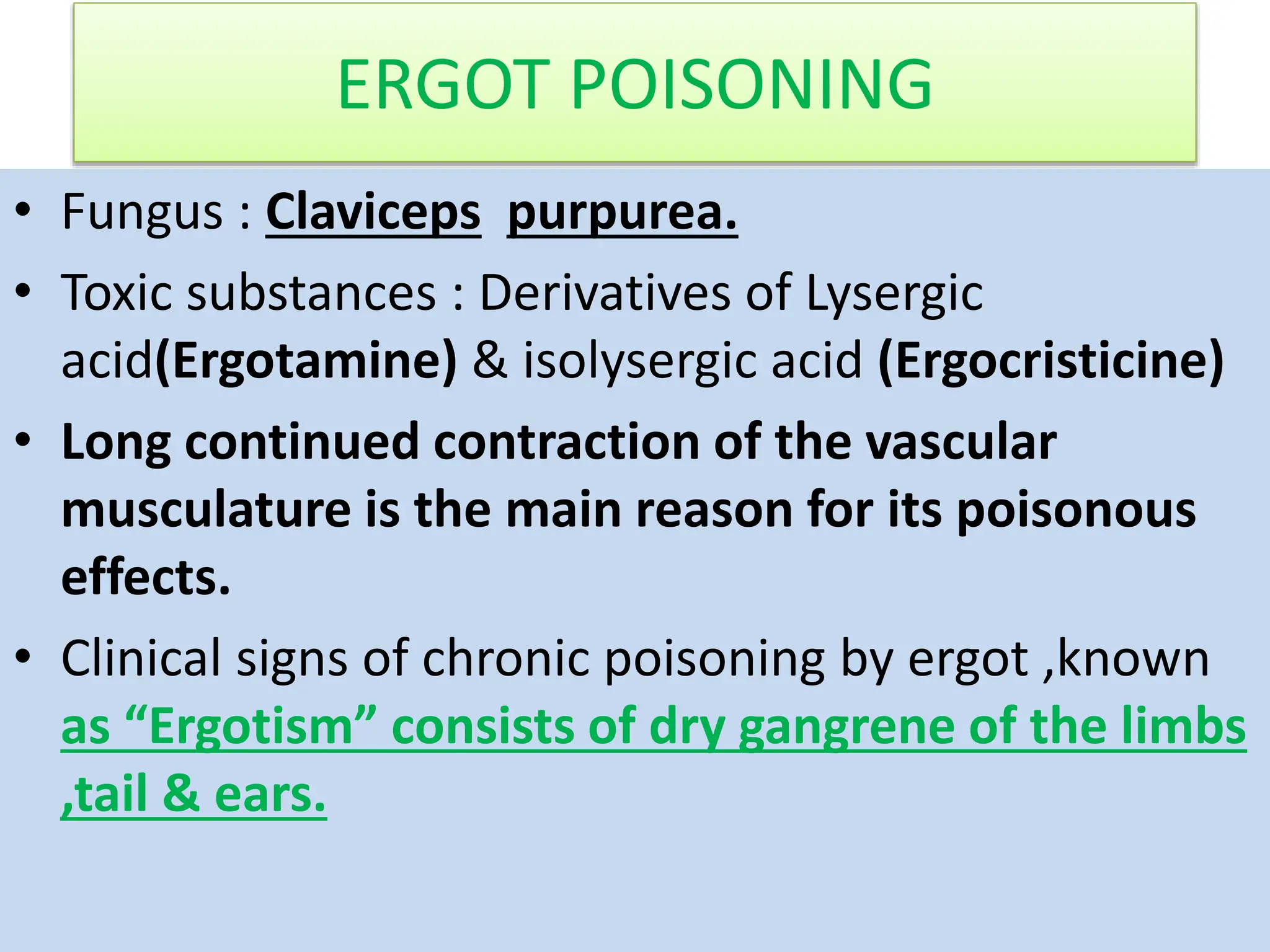 Toxins of fungal origin( Mycotoxins) effecting livestock and poultry ...