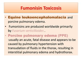 Toxins of fungal origin( Mycotoxins) effecting livestock and poultry ...