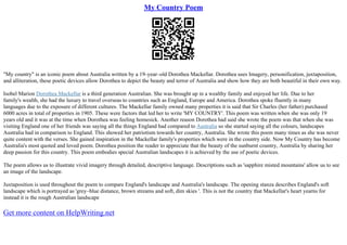 My Country Poem | PPT