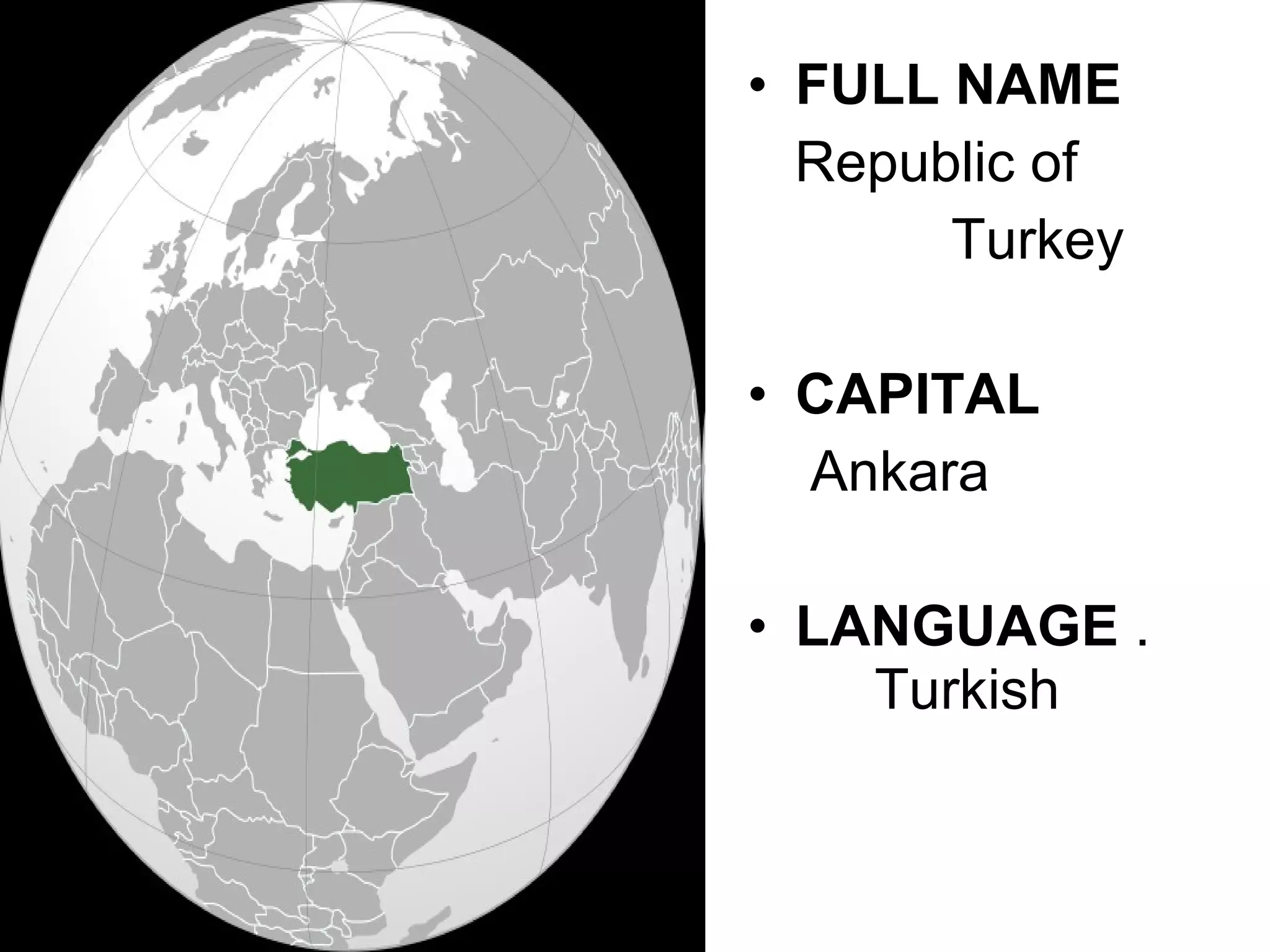 My country Turkey | PPT